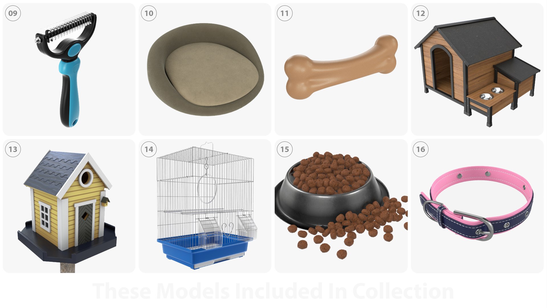 3D Pet And Domestic Animal Related Items - TurboSquid 2204357