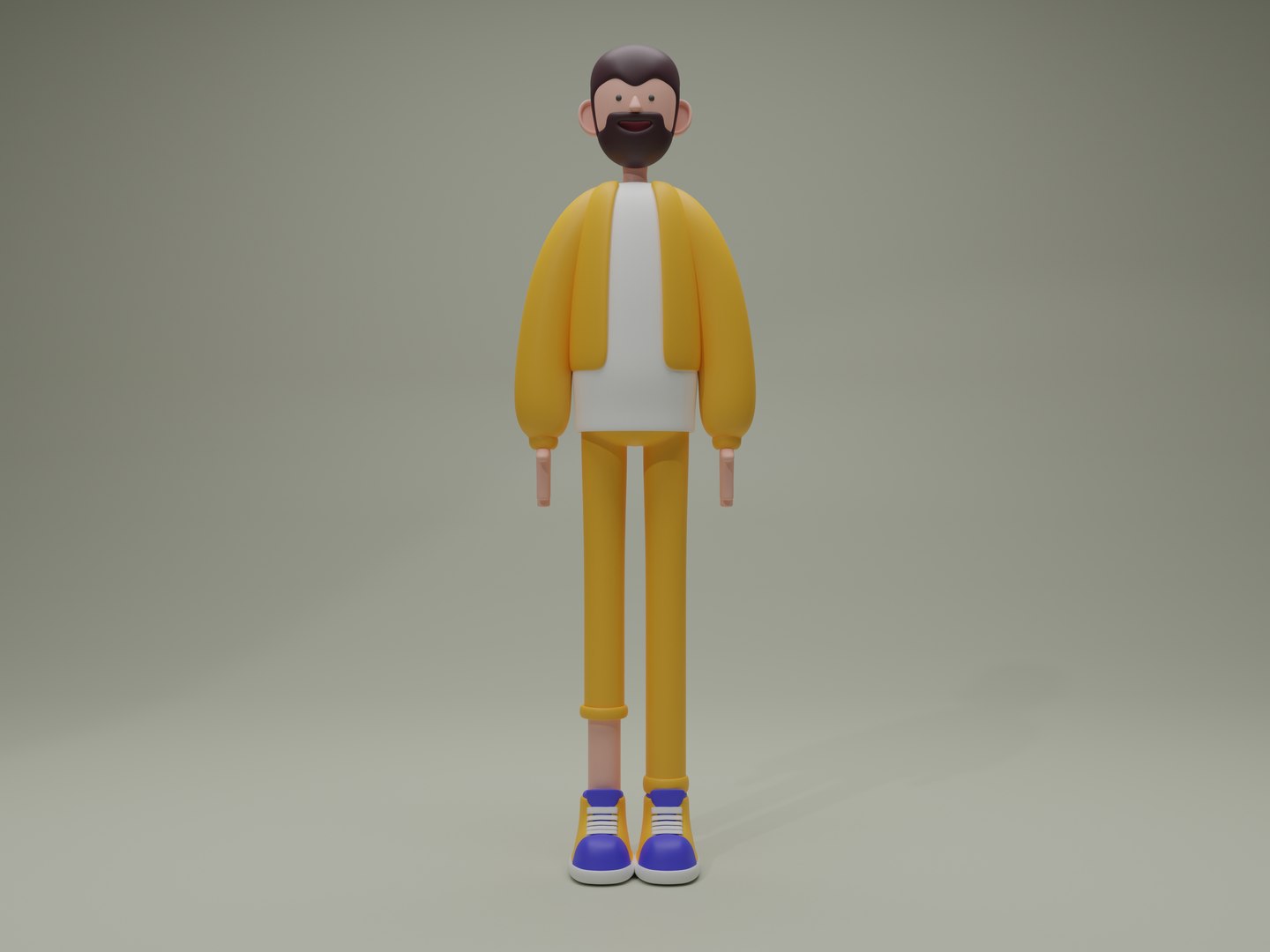 Male Cartoon Characters Base Mesh 3D Model - TurboSquid 1739454