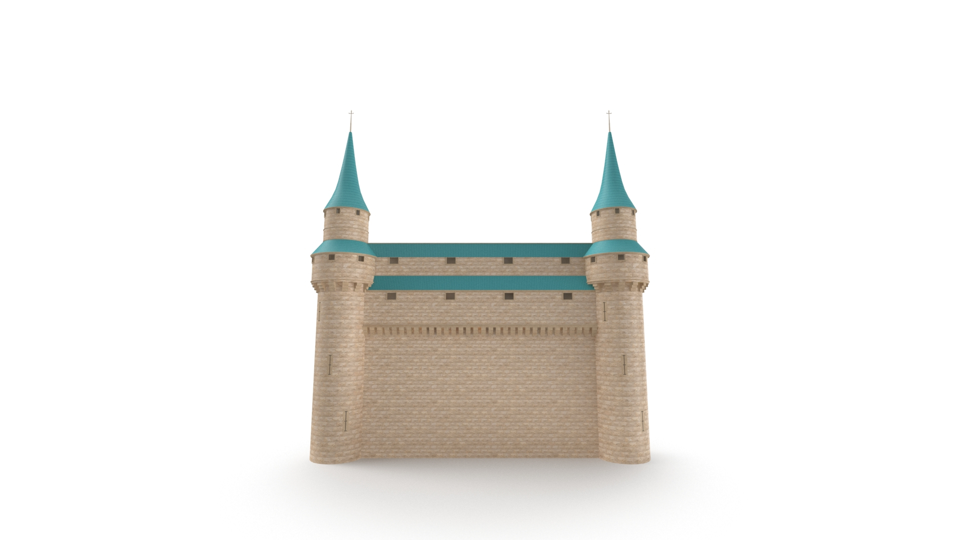 Castle Wall 3D Model - TurboSquid 1460013