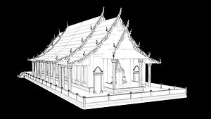 Thai Temple 3d Model