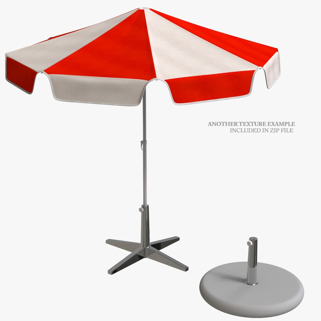 Beach Umbrella Parasol 3D Model - TurboSquid 1291228