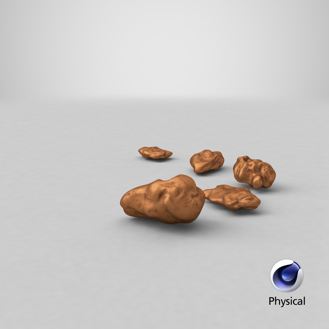 3D Model Metallic Copper Small Minerals - TurboSquid 1756000
