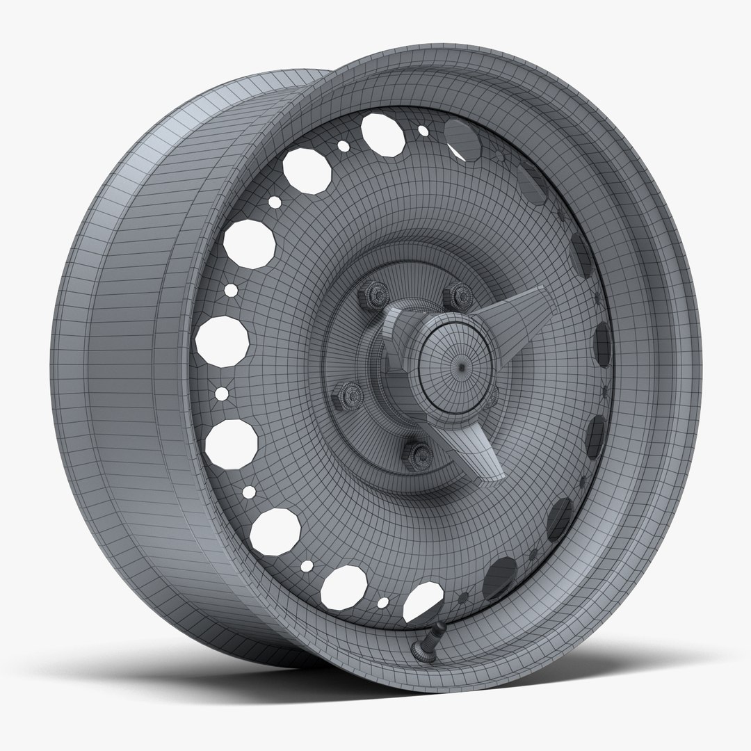 D-type Racing Wheel Dunlop 3D Model - TurboSquid 1166432