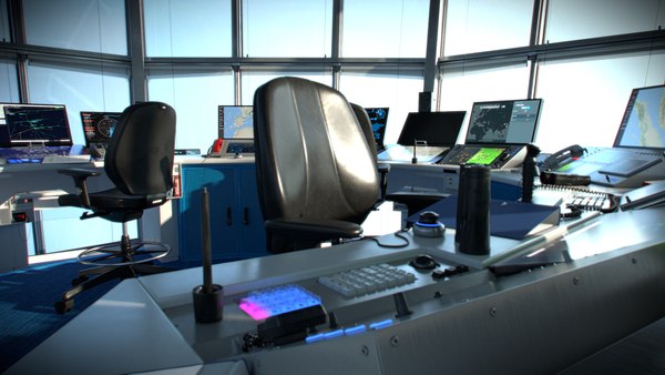 Airport control tower interior model - TurboSquid 1496957