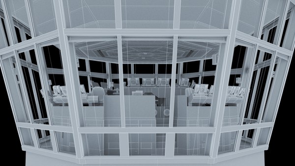 Airport control tower interior model - TurboSquid 1496957