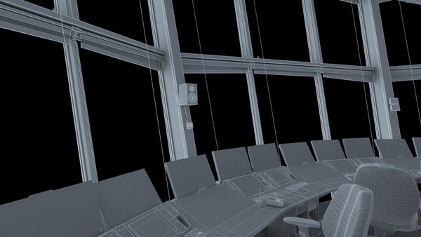 Airport control tower interior model - TurboSquid 1496957