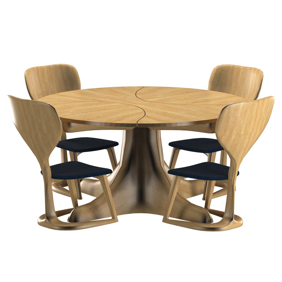 Lily Pad I Dining Table Model - TurboSquid 1895892