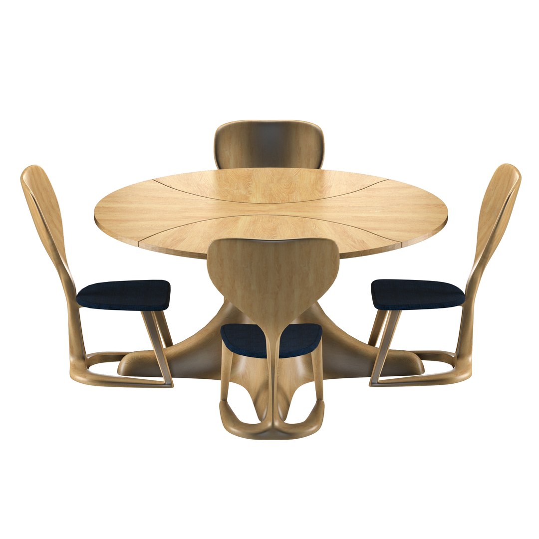 Lily Pad I Dining Table Model - TurboSquid 1895892