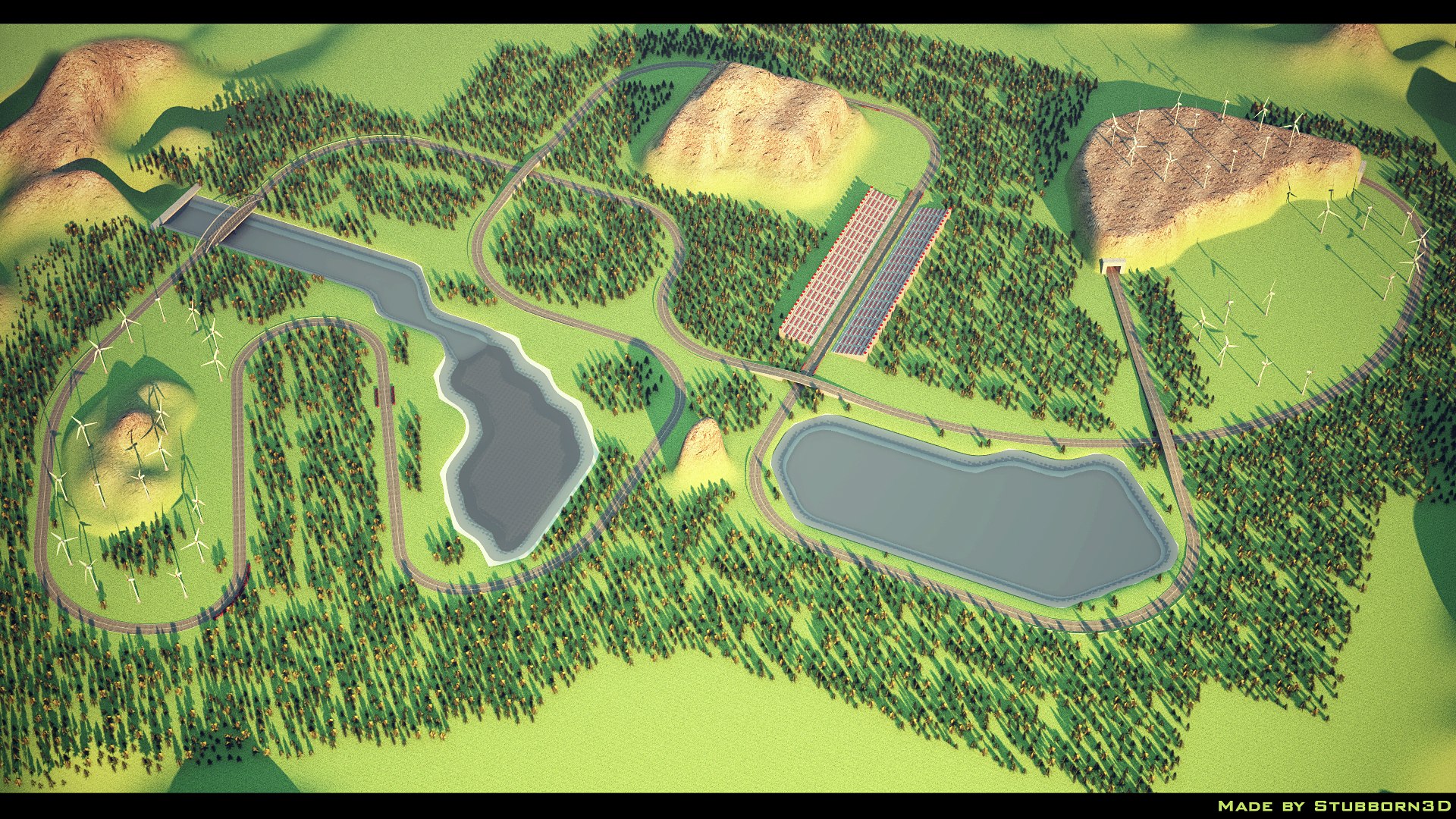 3d Model Racing Track