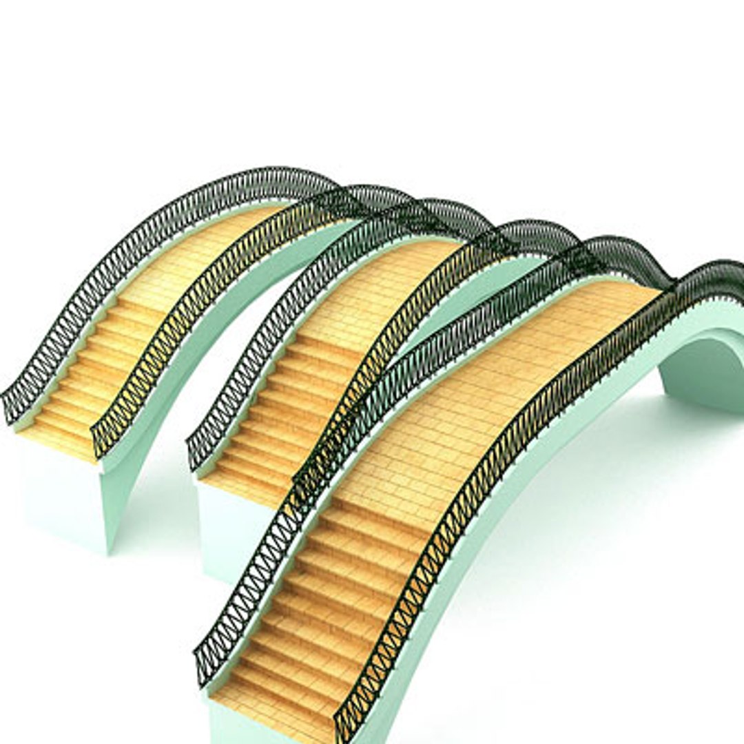 arch bridge 3d max