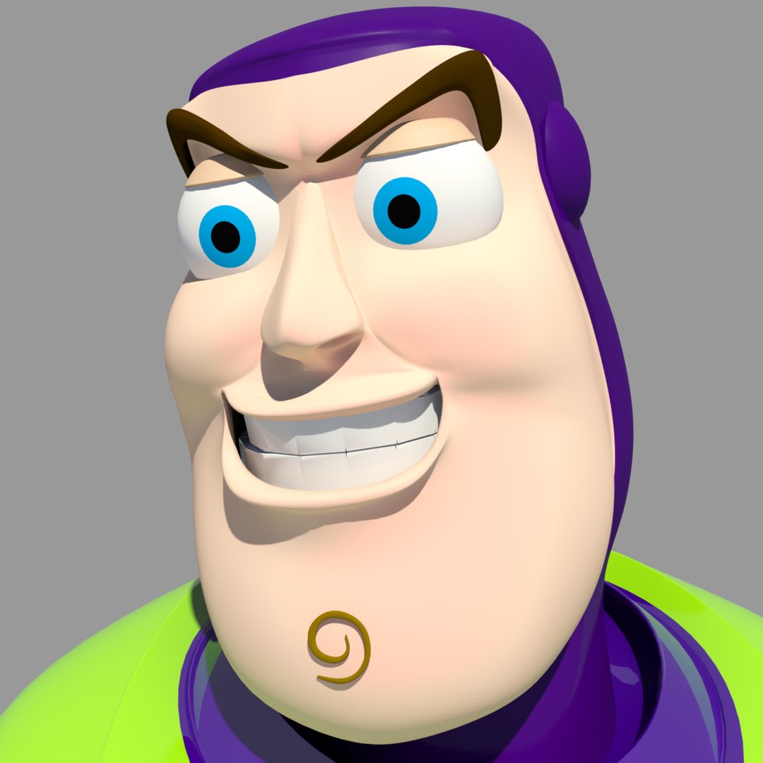 Buzz Head Turbosmooth 3d Model