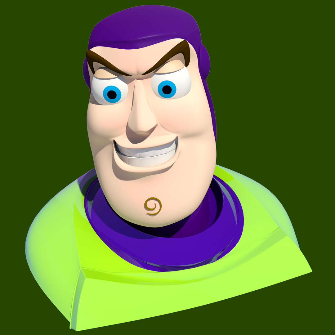 buzz head turbosmooth 3d model
