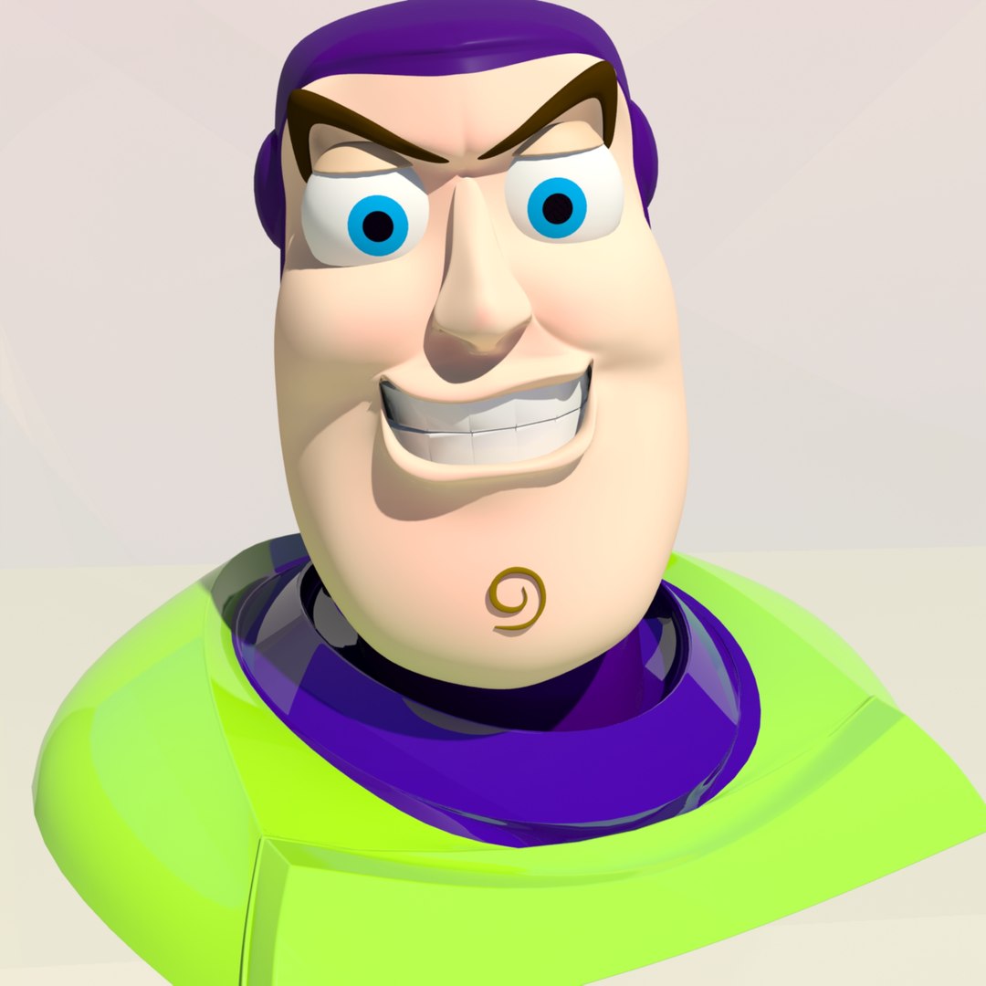 Buzz Head Turbosmooth 3d Model