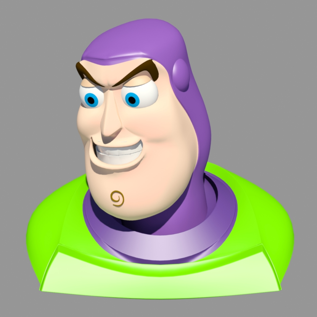 Buzz Head Turbosmooth 3d Model