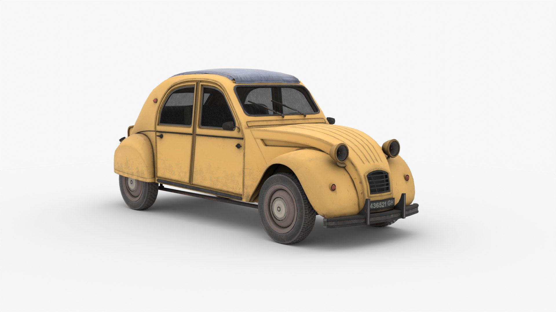 3D Citroen 2CV Model - TurboSquid 2407207