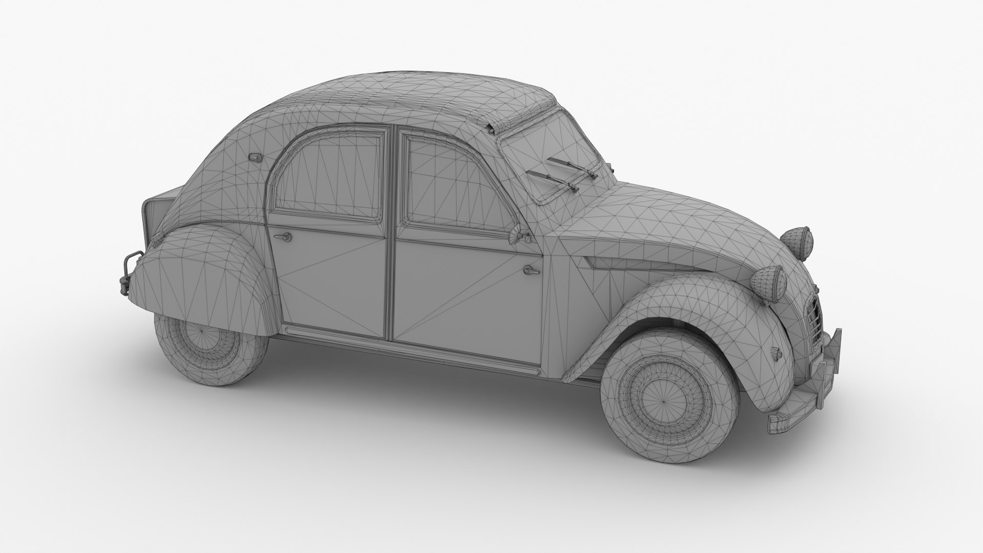 3D Citroen 2CV Model - TurboSquid 2407207