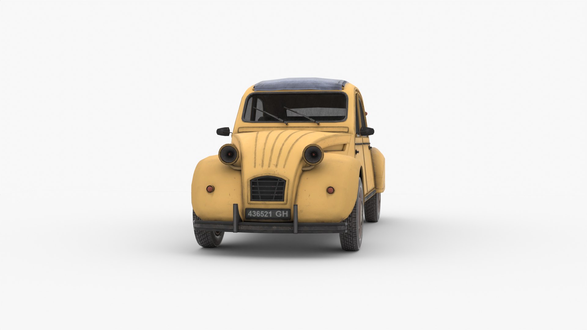 3D Citroen 2CV Model - TurboSquid 2407207