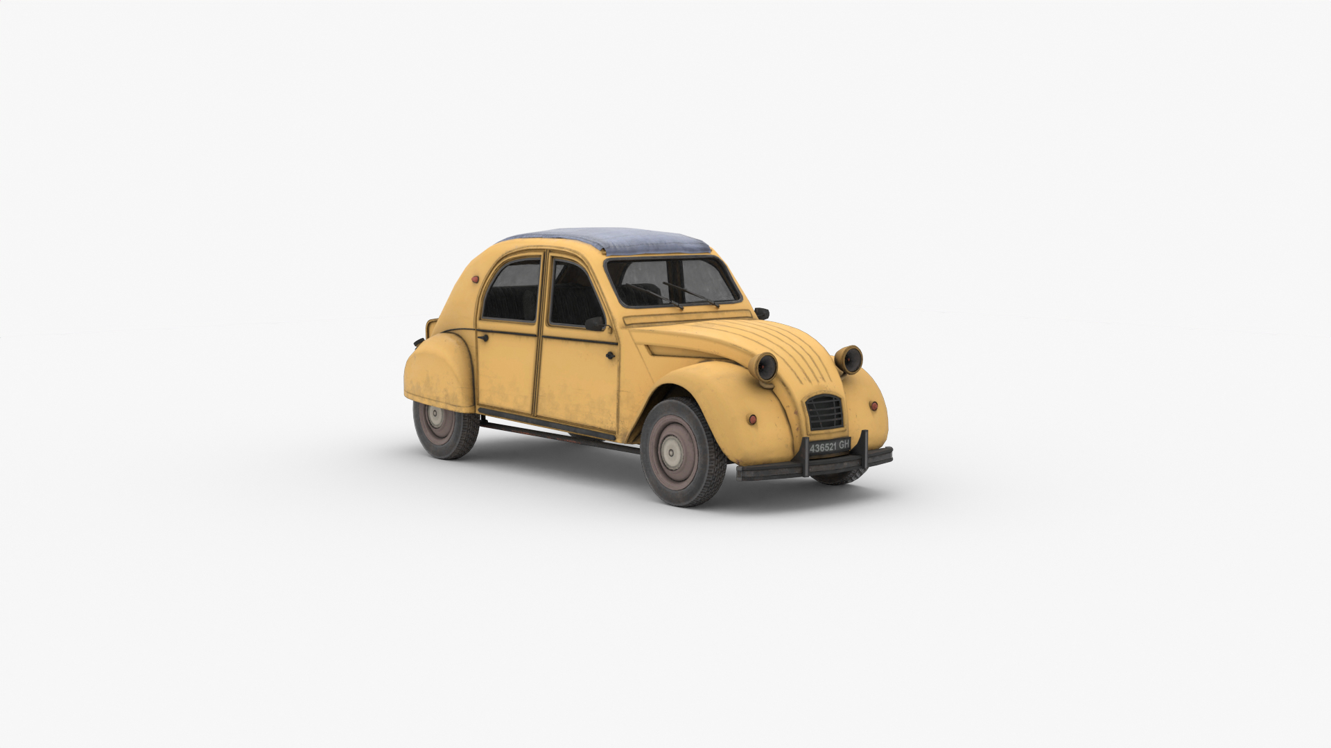 3D Citroen 2CV Model - TurboSquid 2407207
