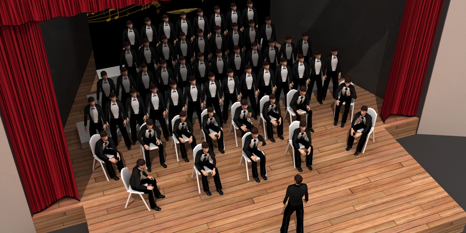 3D Theatrical Orchestra Stage - TurboSquid 1581786