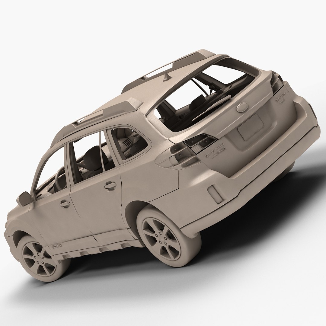 2013 subaru outback 3d model