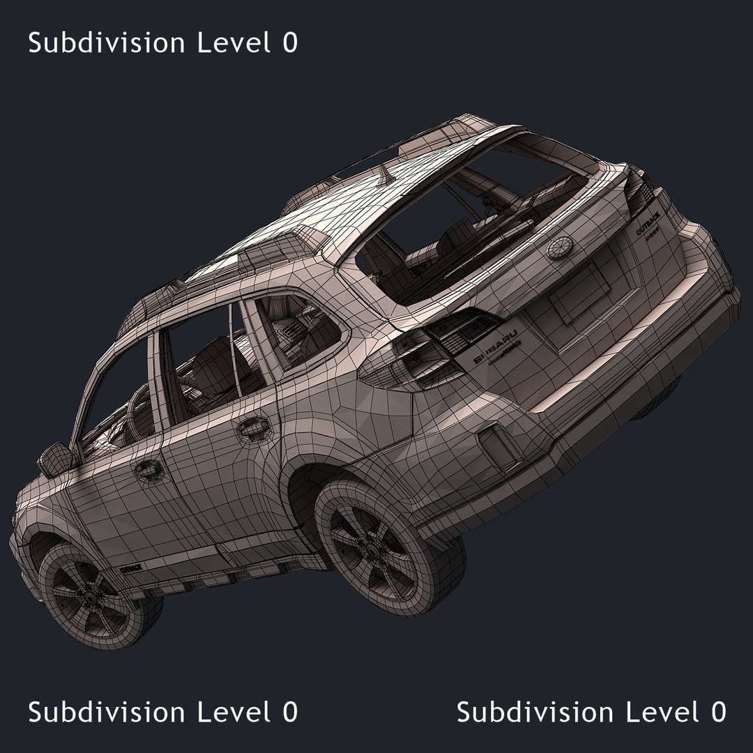 2013 subaru outback 3d model