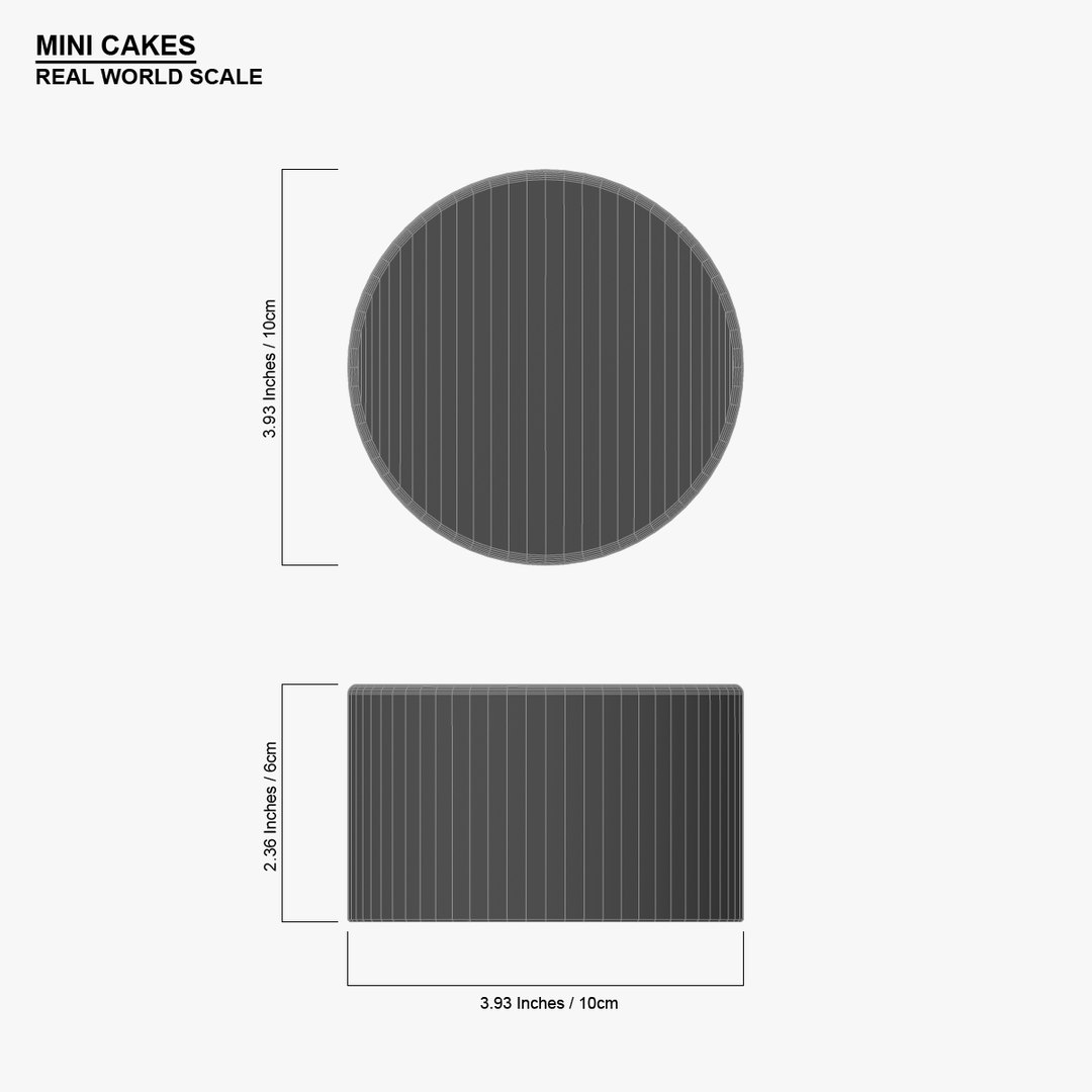 3d Model Mini Cakes