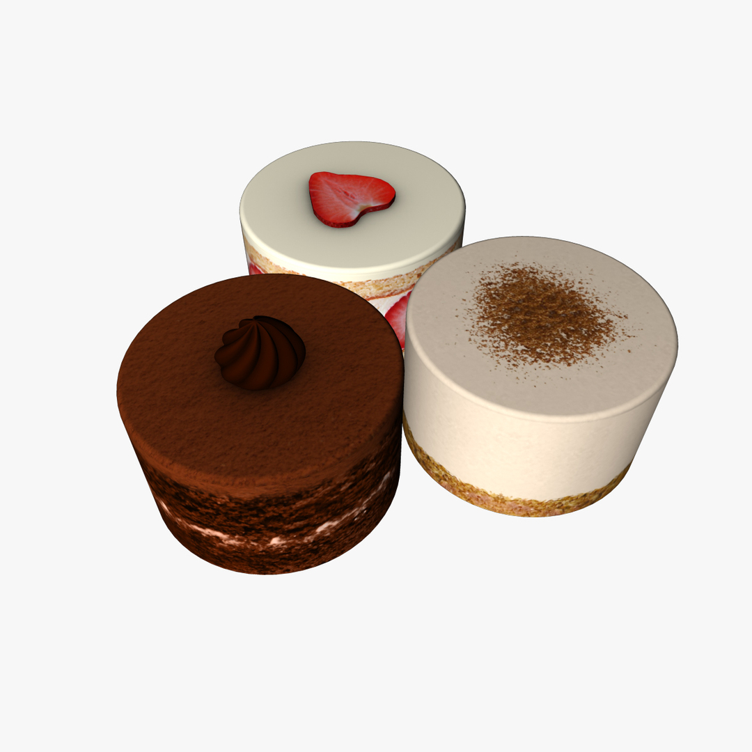 3d Model Mini Cakes