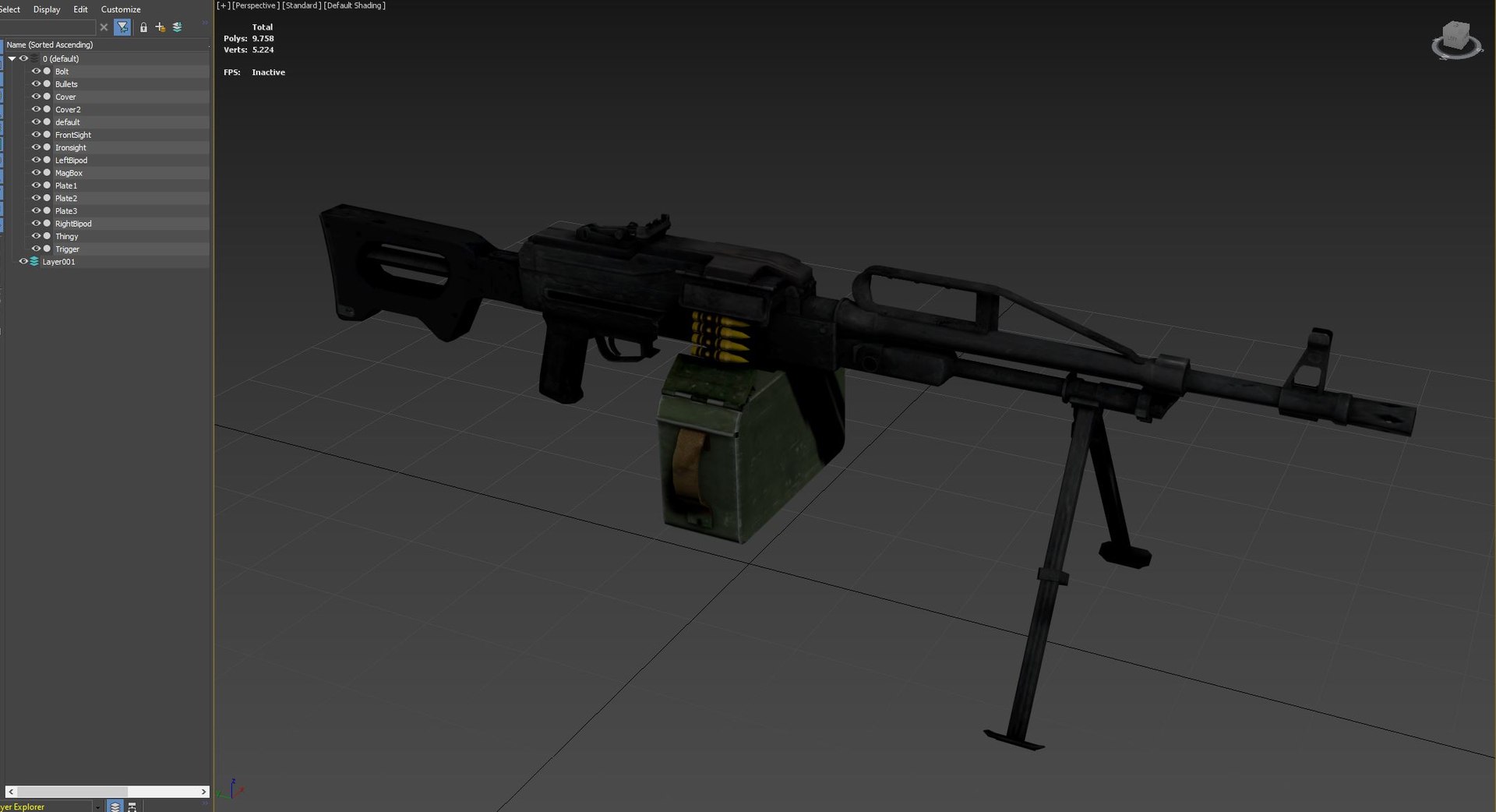 PKP Pecheneg Machine Gun 3D Model - TurboSquid 1884385