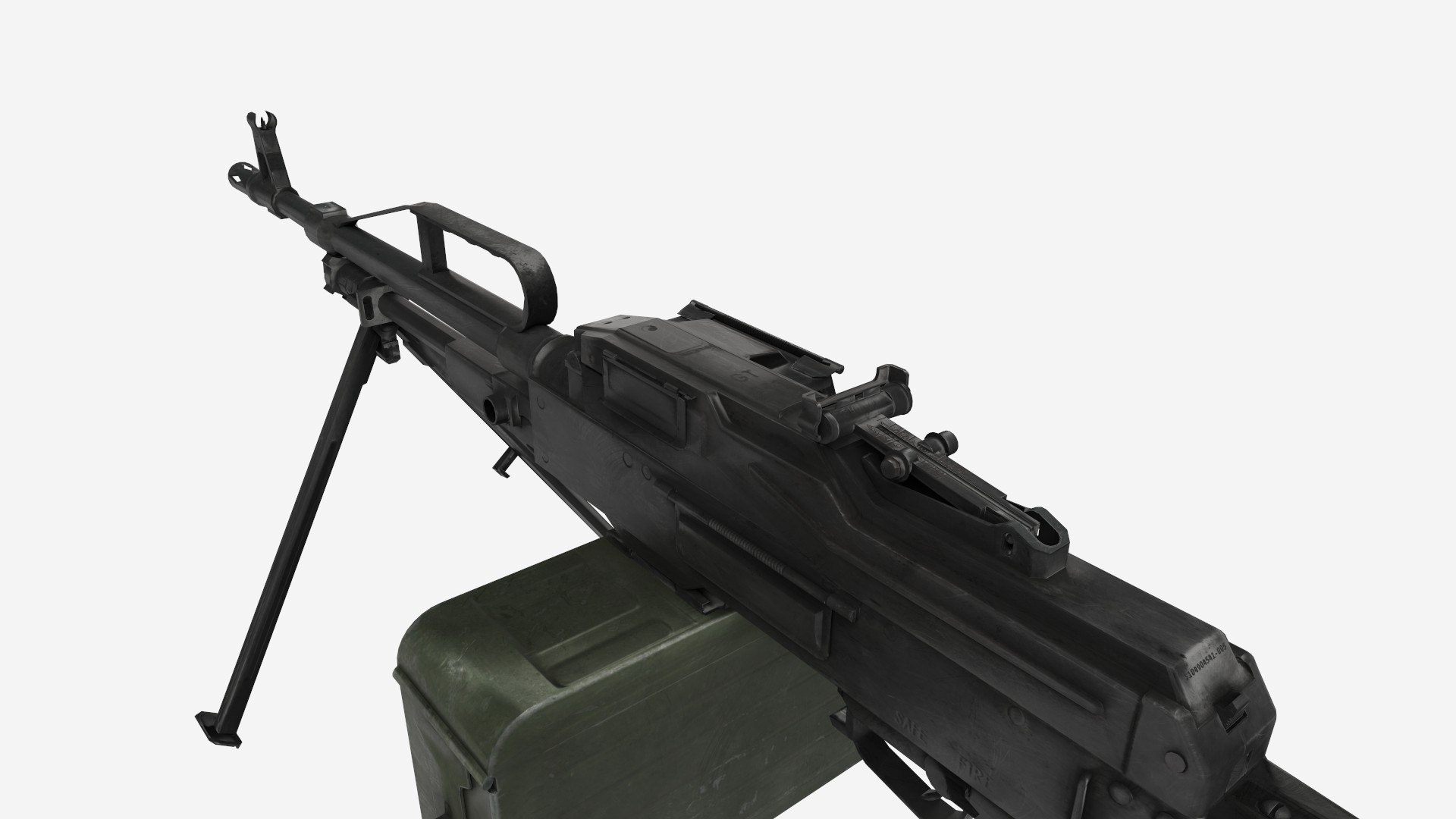 PKP Pecheneg Machine Gun 3D Model - TurboSquid 1884385