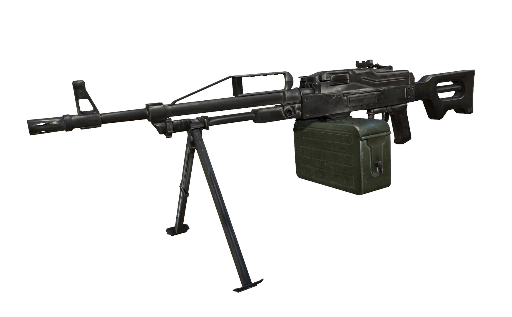 PKP Pecheneg Machine Gun 3D Model - TurboSquid 1884385