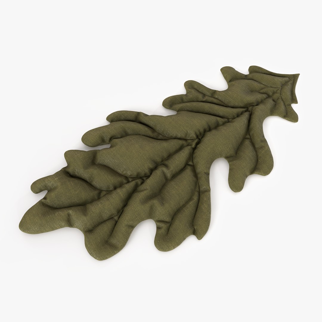 3D Oak Leaf Rug Green Model - TurboSquid 2298528