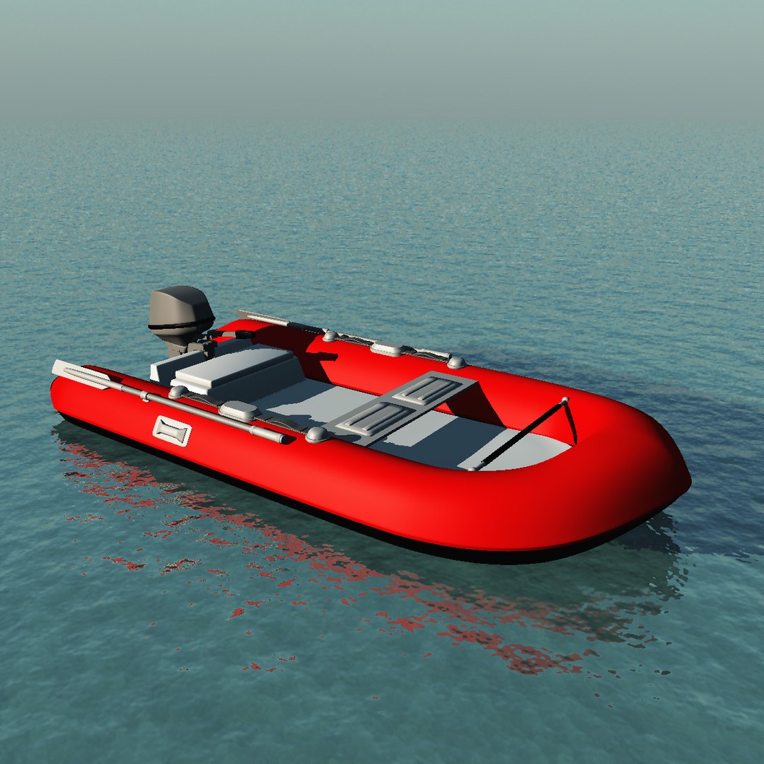 3d Inflatable Boat Model
