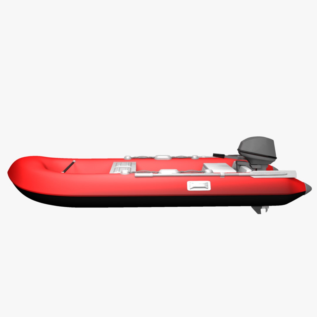 3d Inflatable Boat Model