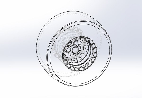 3D Diecast dragster rear wheel Scale 1 to 25 - TurboSquid 2003219