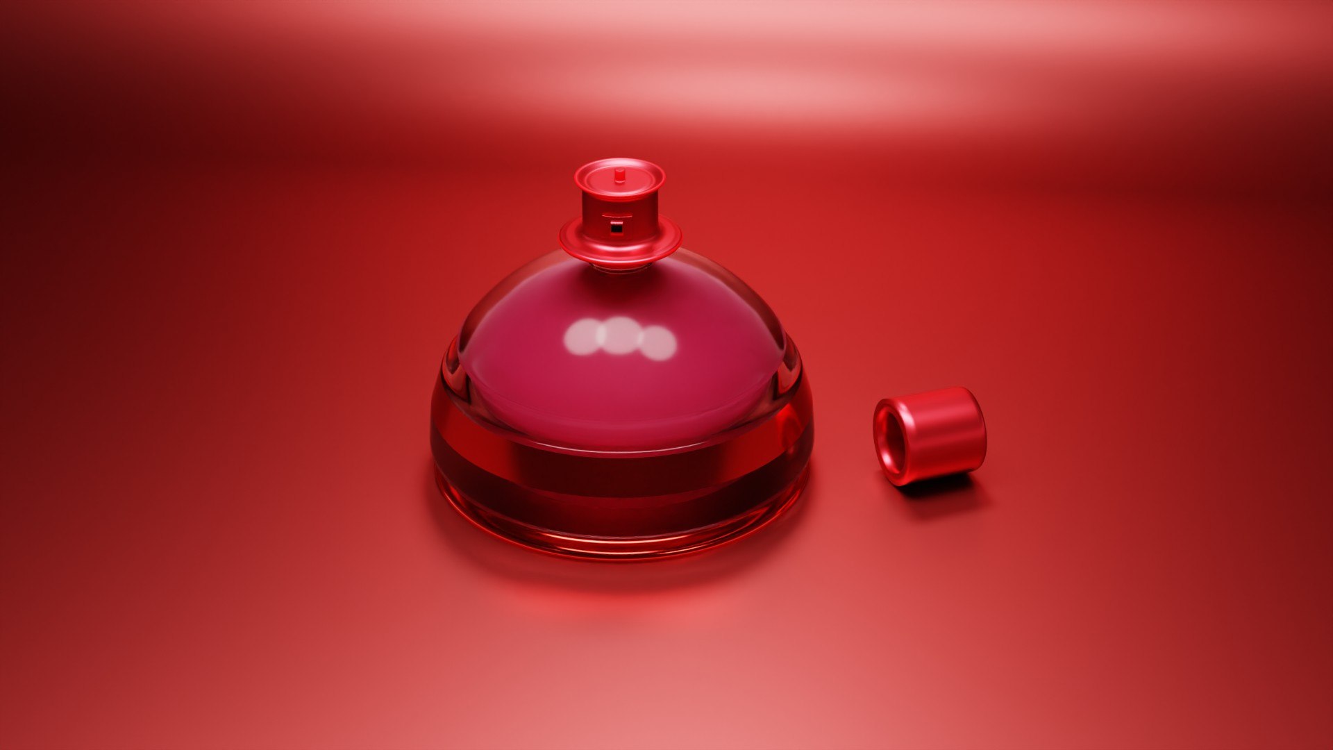 Round Romantic Concept Perfume 3D Model - TurboSquid 2052073