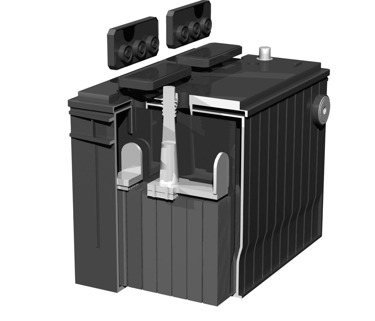 lightwave car battery cutaway