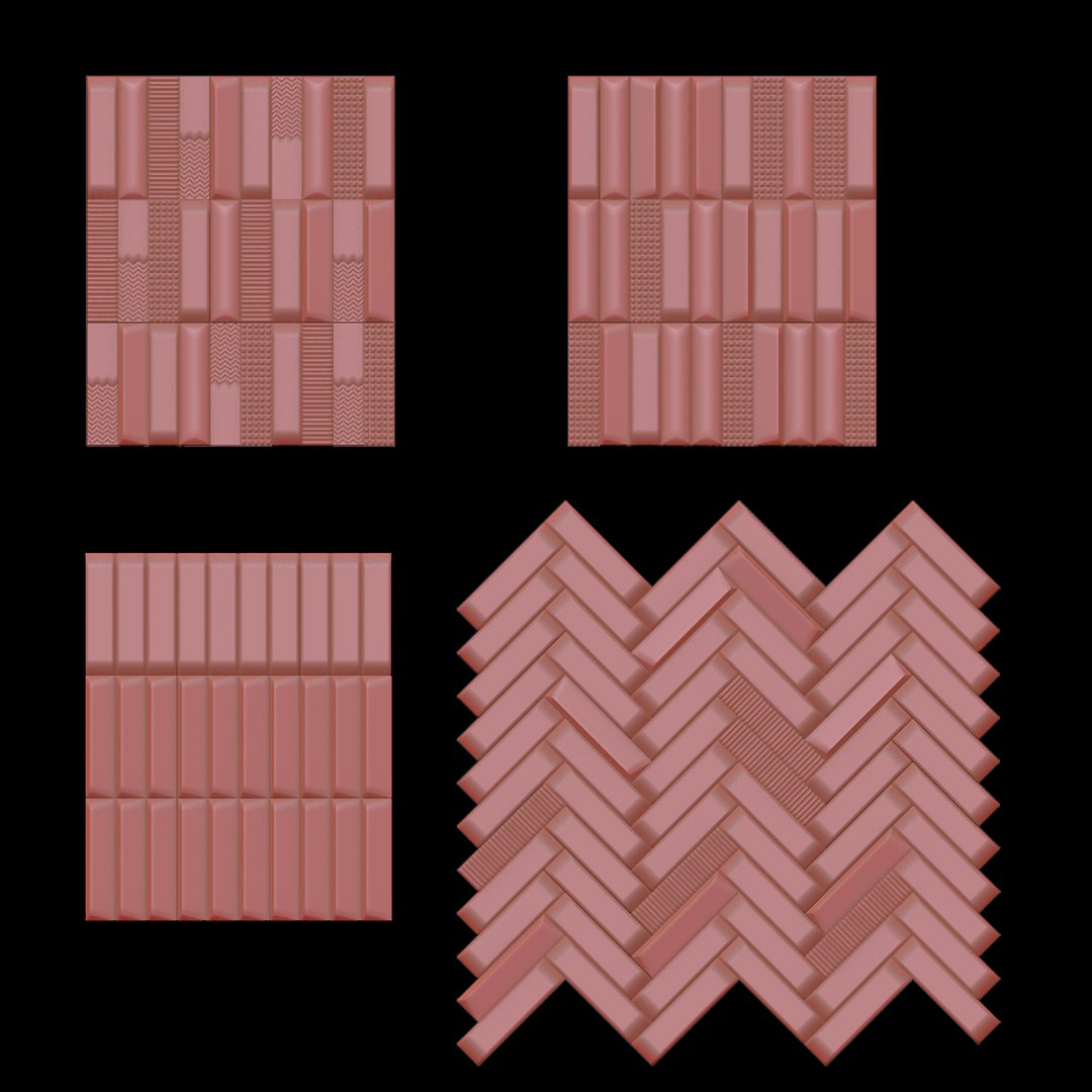 BISCUIT TILE-STONE SOURCE 3D PANEL 3D - TurboSquid 2064873