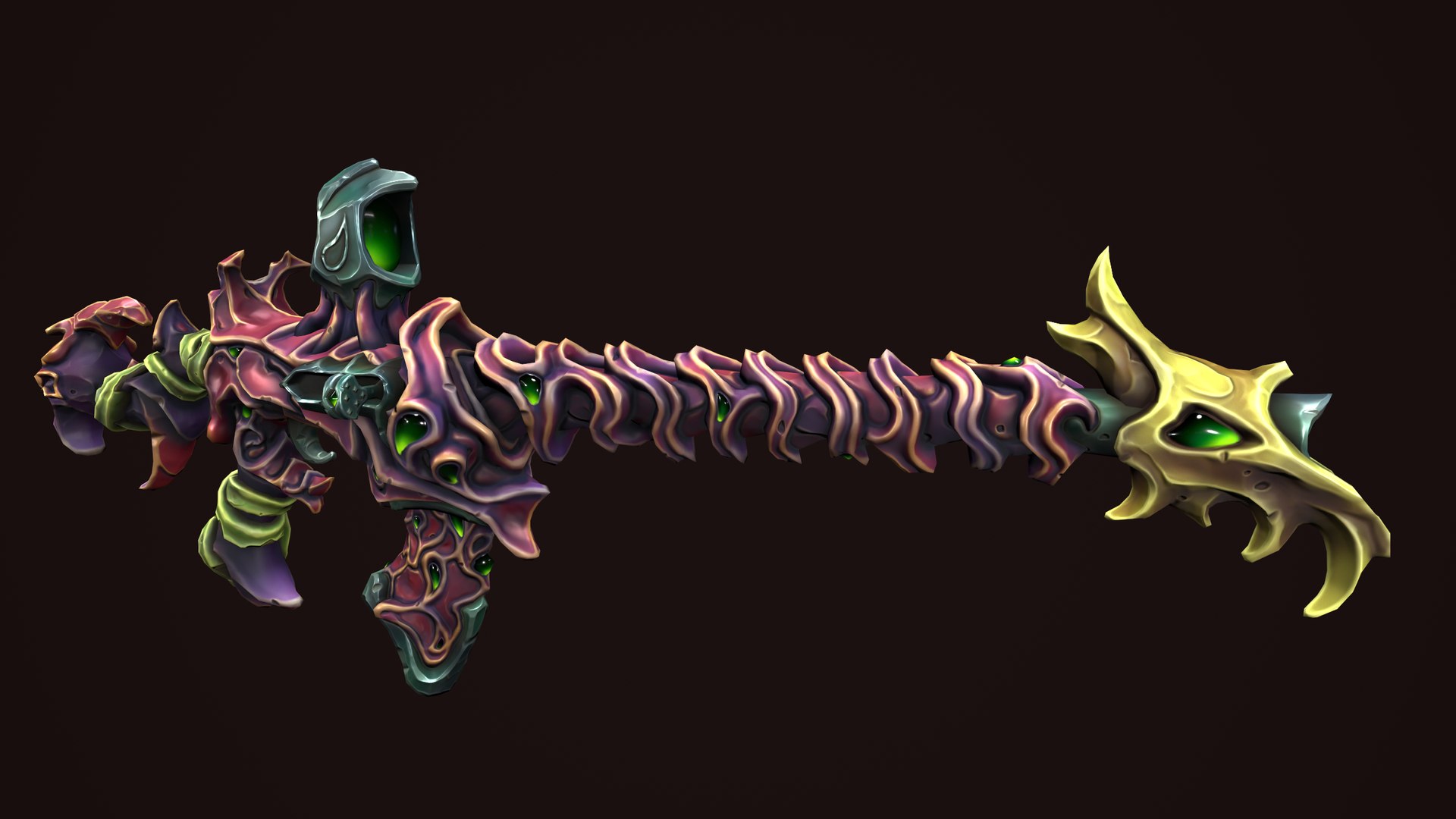 Undead Assault Rifle 3D - TurboSquid 2231608