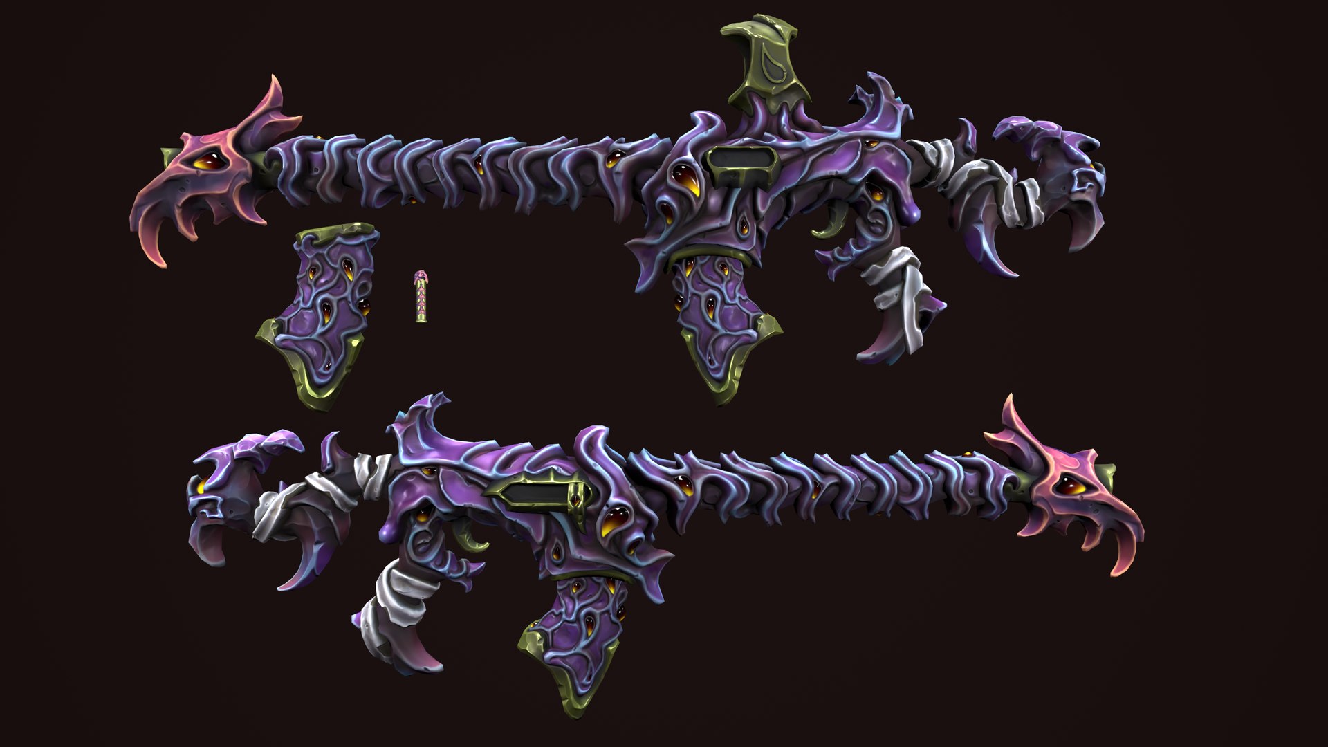 Undead Assault Rifle 3D - TurboSquid 2231608