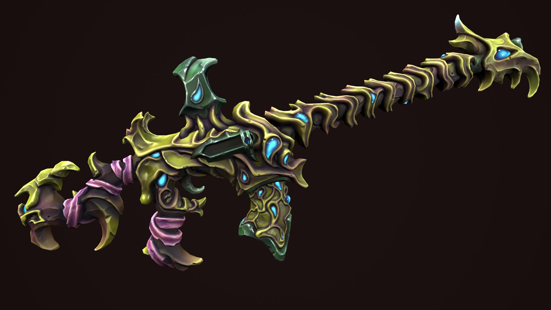 Undead Assault Rifle 3D - TurboSquid 2231608