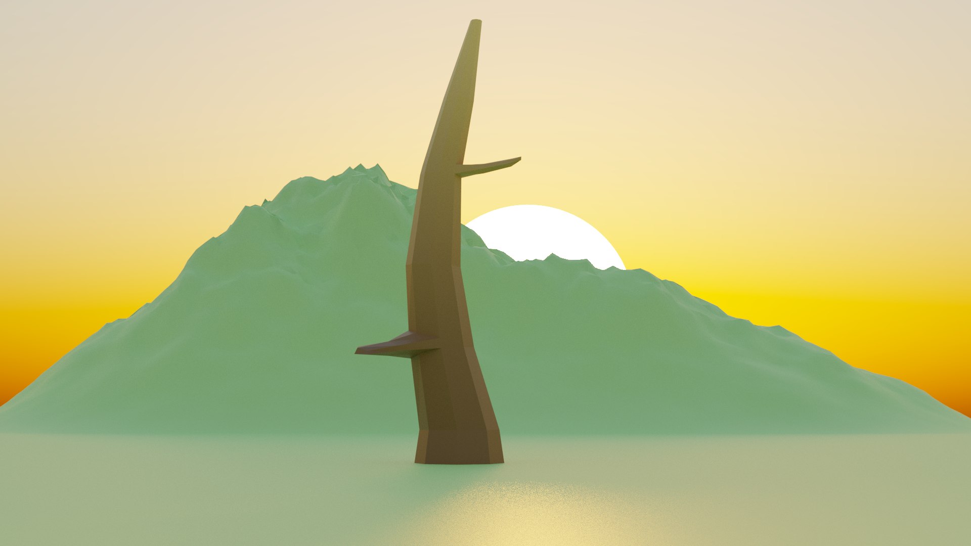 Pine Trunk Low Poly Cartoon 3D model - TurboSquid 1827436