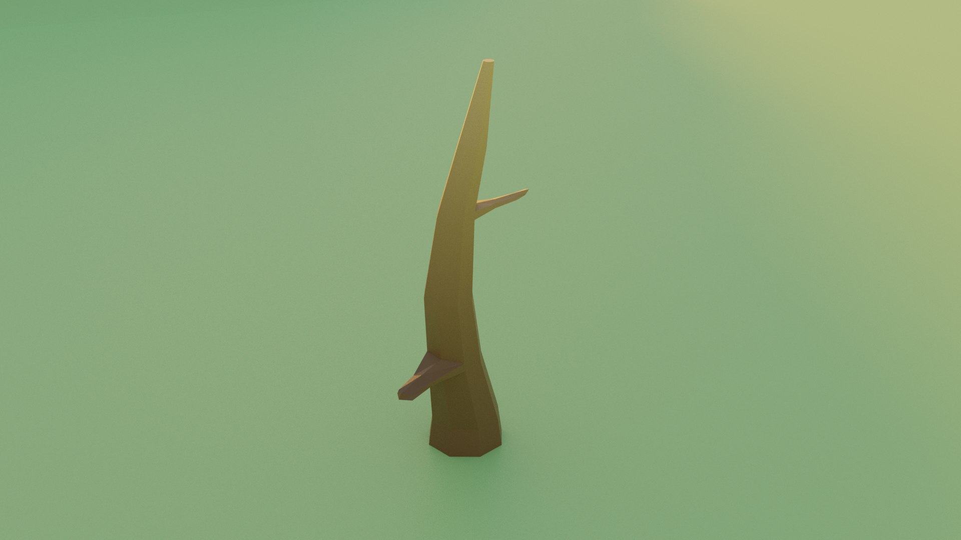 Pine Trunk Low Poly Cartoon 3D model - TurboSquid 1827436