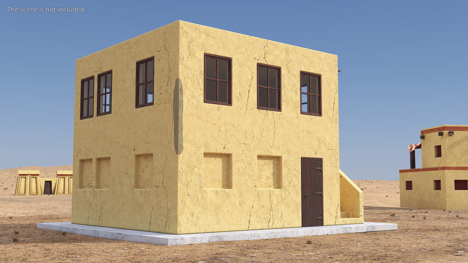 3D Arabian Style House With Staircase - TurboSquid 2280227