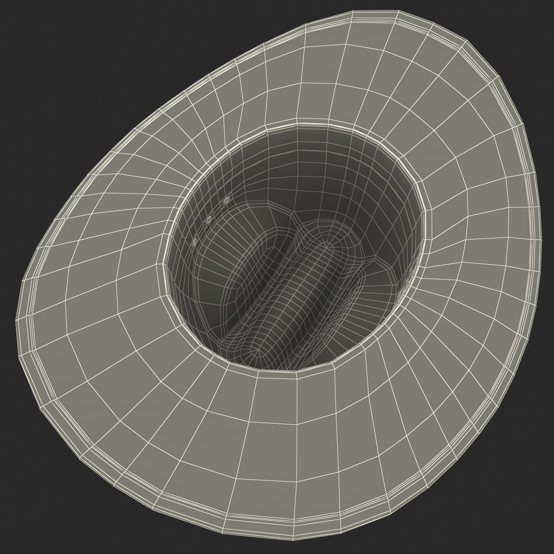 cowboy hat v4 3d obj