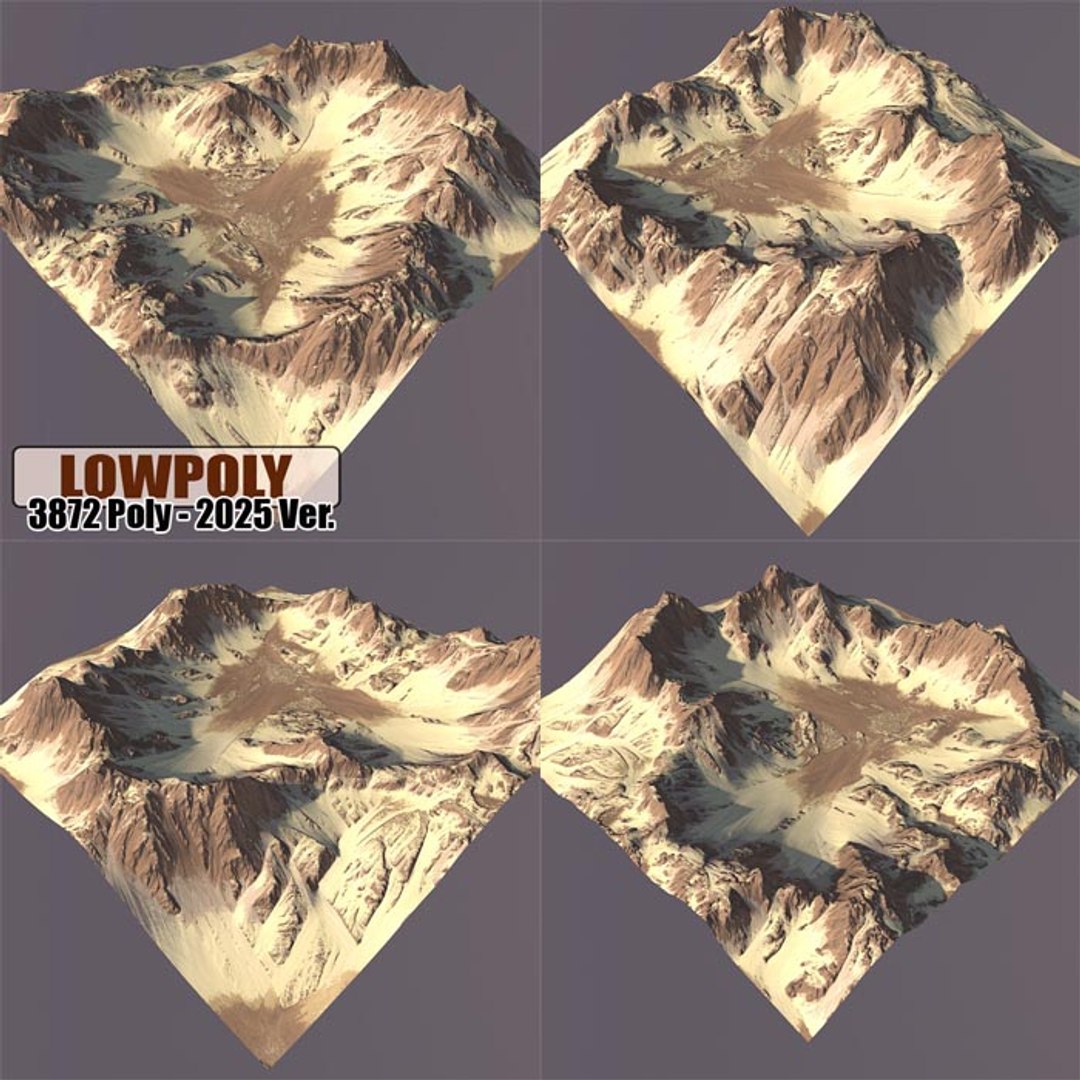 3d Model Mountains Pack