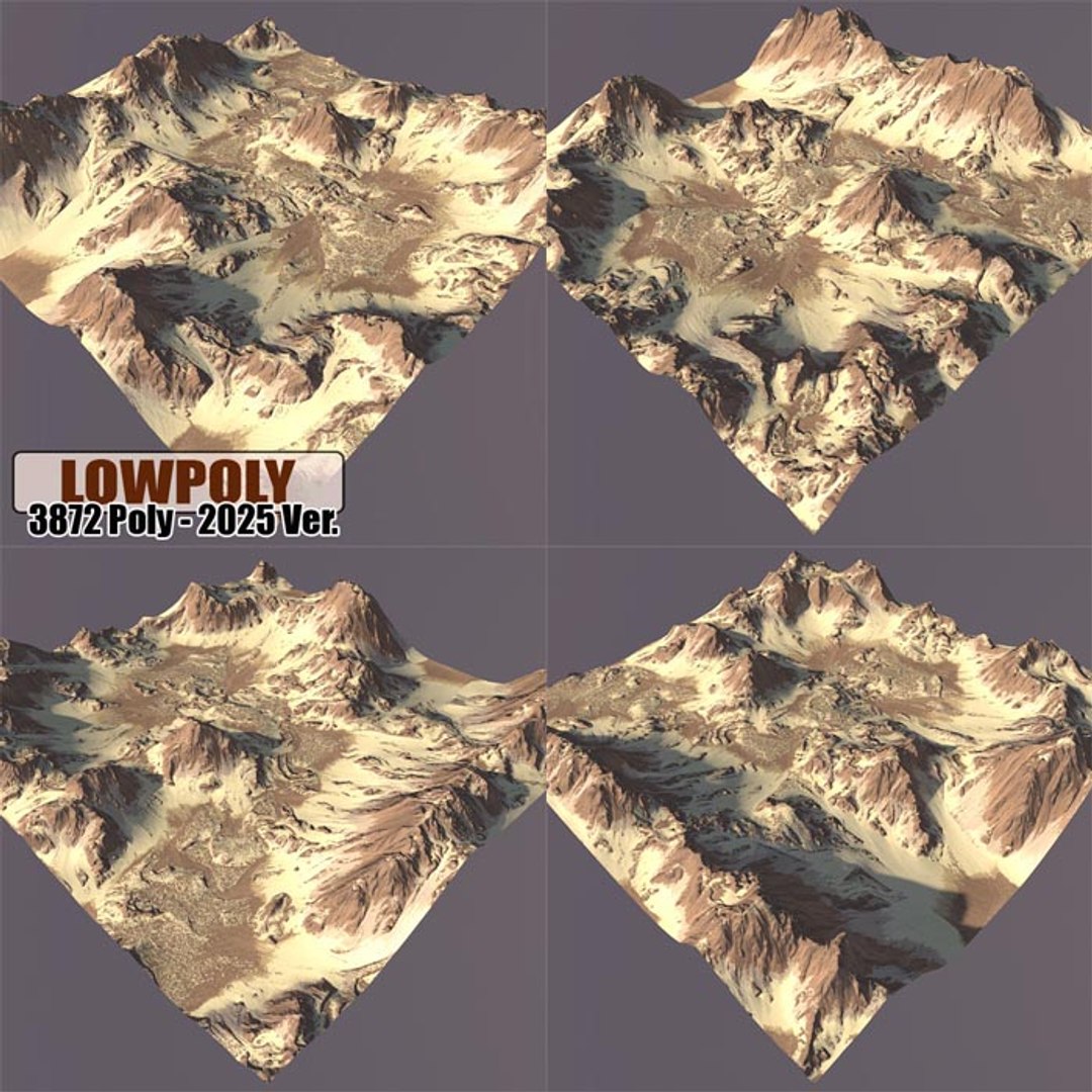 3d Model Mountains Pack