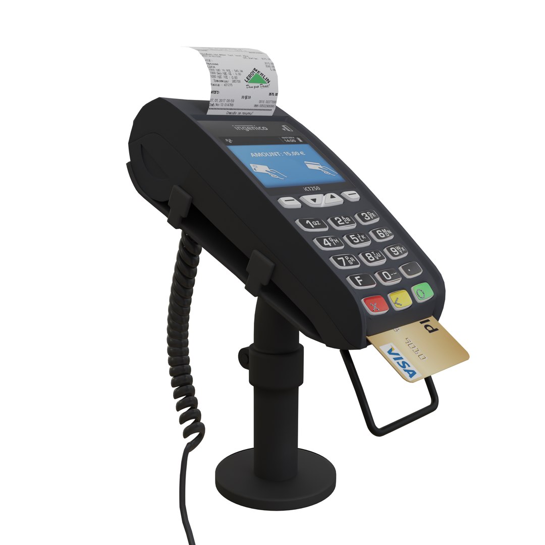 3D Card Reader Supermarket POS - TurboSquid 1741984