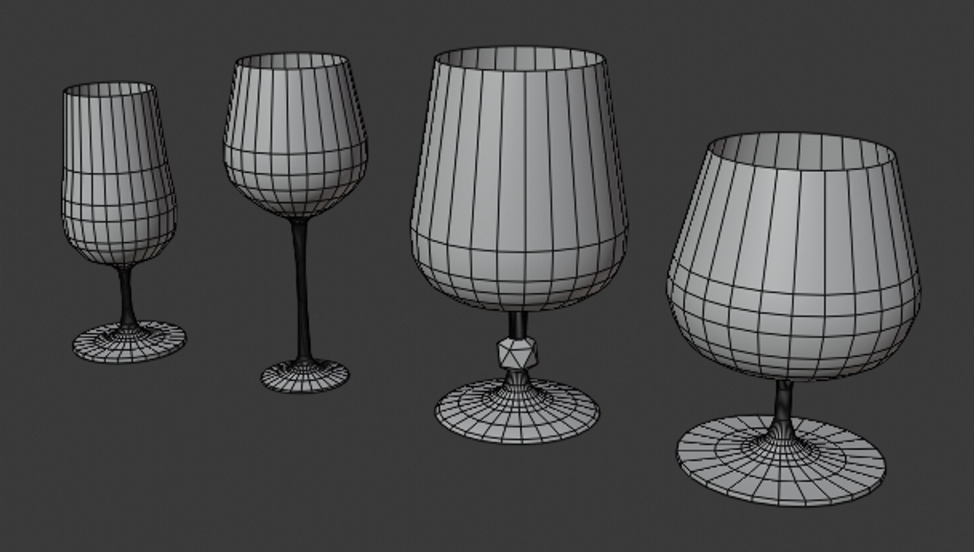 Set Glasses Model - TurboSquid 1576946