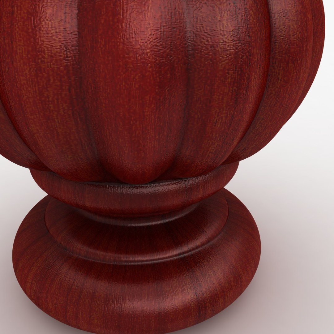 3d Realistic Finial 2 Colors Model
