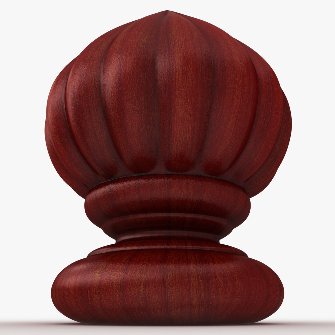 3d Realistic Finial 2 Colors Model